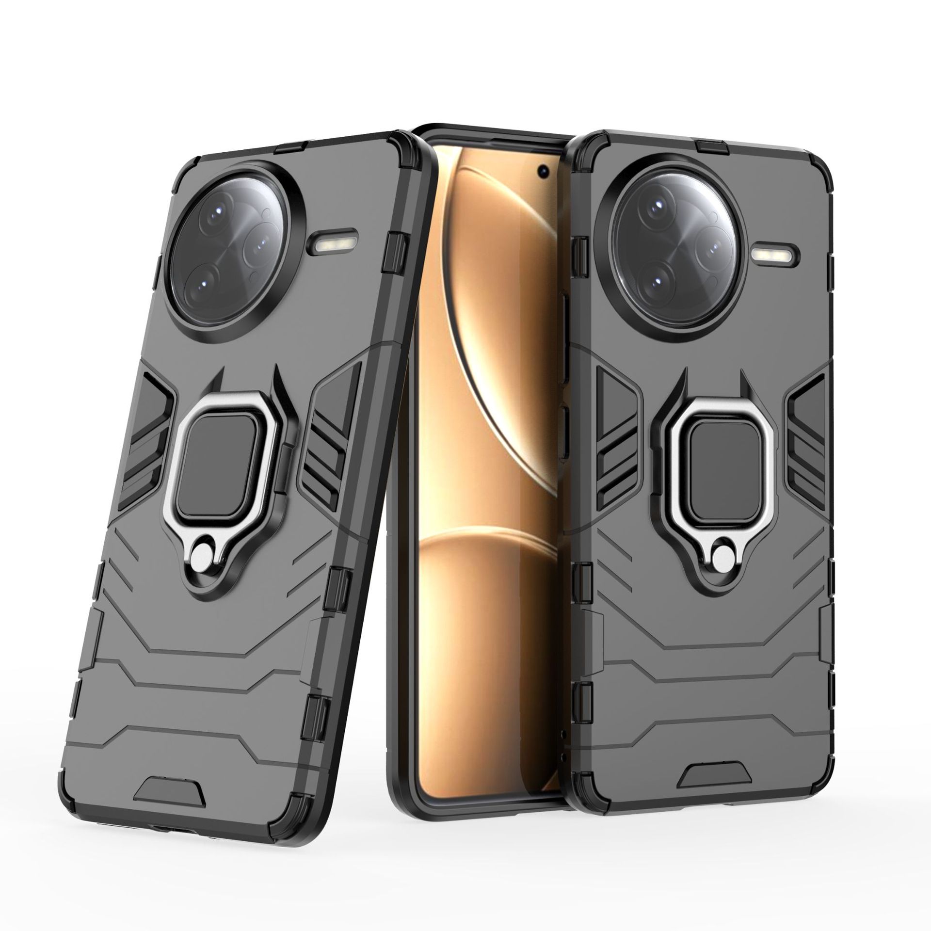 Xiaomi Redmi K80 Pro Shockproof Phone Case with Ring Holder | Daraz.com.bd