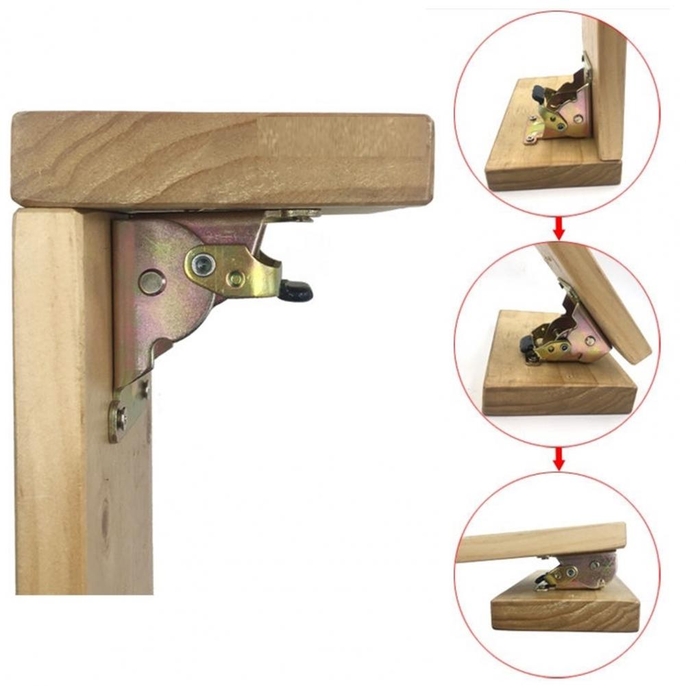 4pcs Folding Hinge Table Leg Brackets Foldable For Table Chair ...