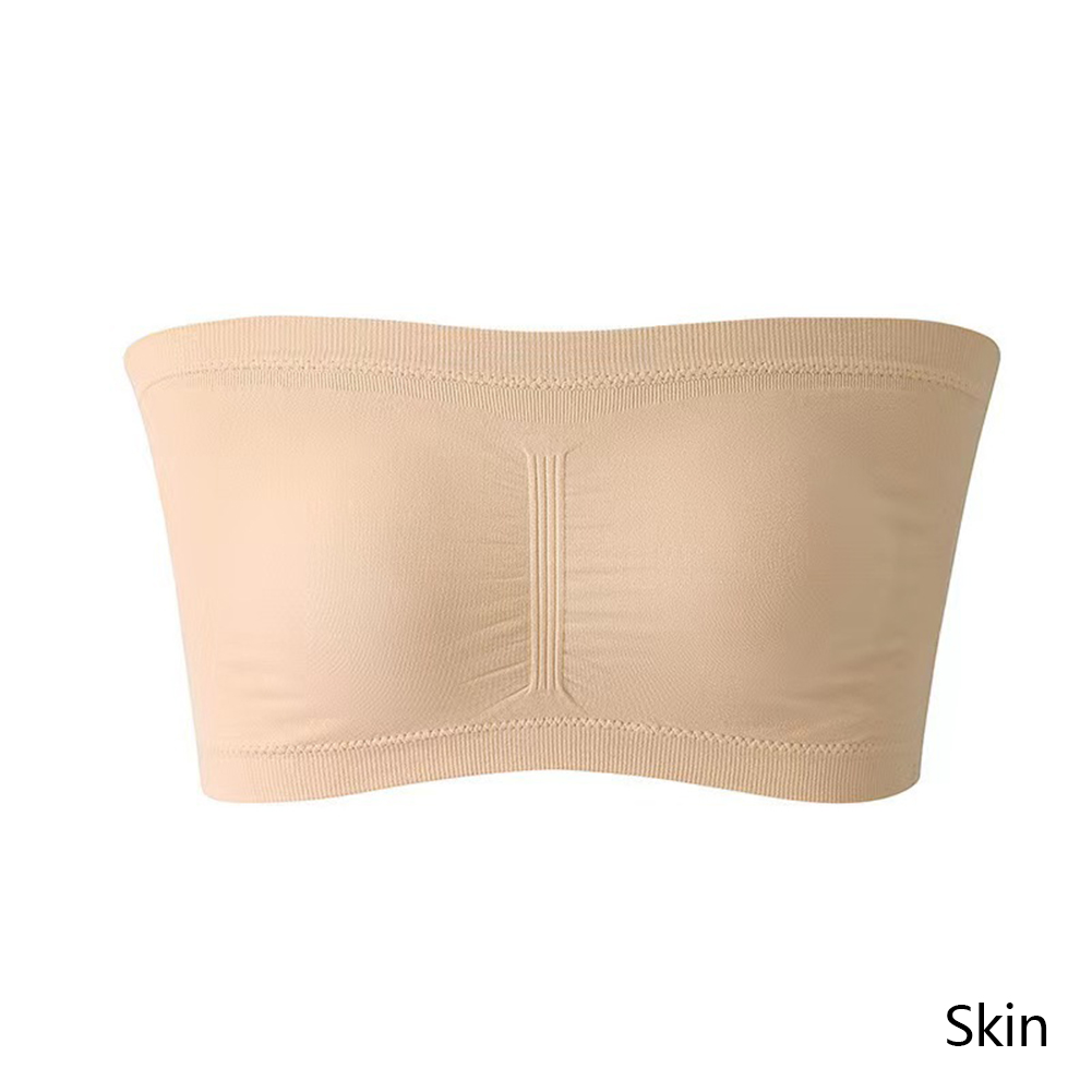 EB Double Layers Plus-size Strapless Bra Women Thin Mesh Seamless ...