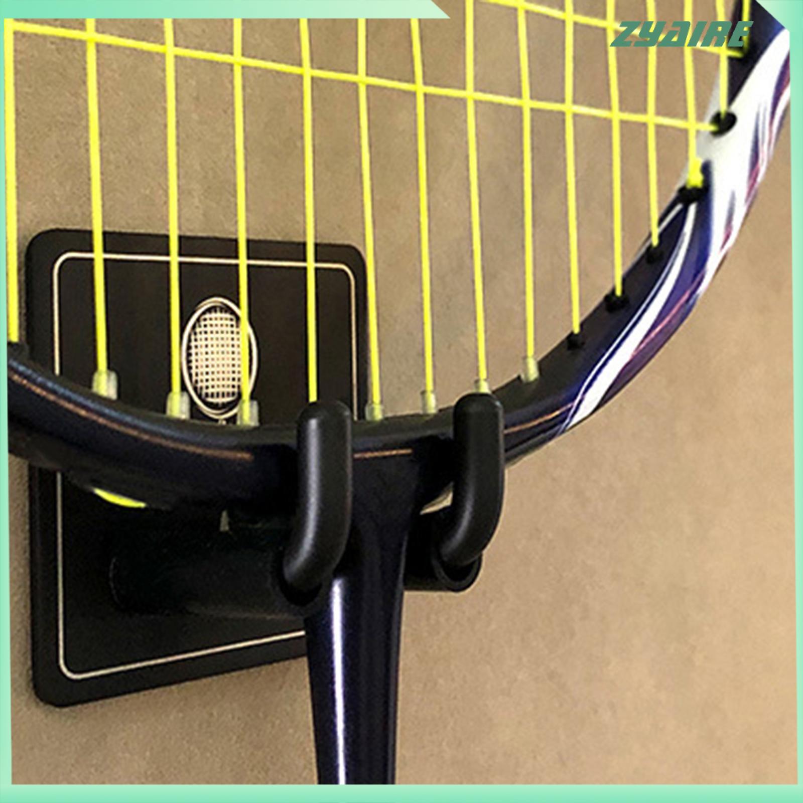 ZYAire 2 Pieces Wall Mounted Racket Rack Badminton Racket Hook ...