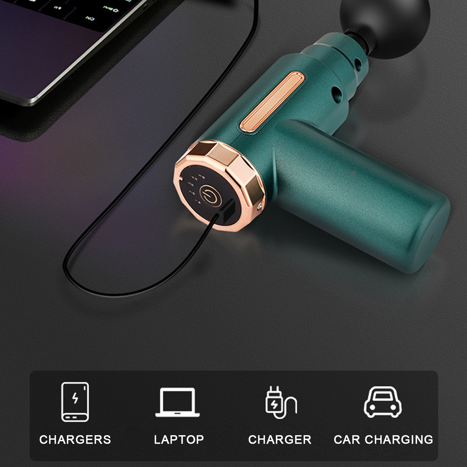 [Fancytoy] Muscle Massager Handheld Therapeutic 5-speed Adjustment ...