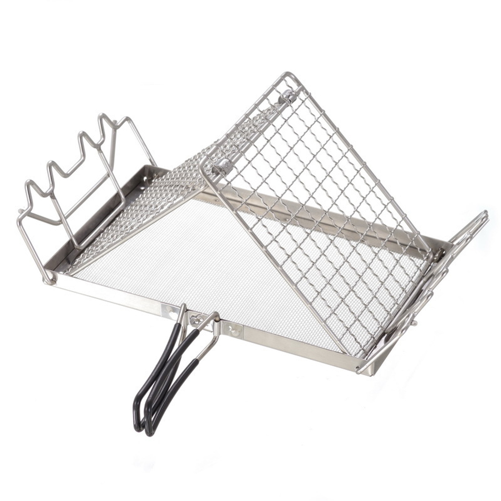 Folding Camp Stove Toaster Stainless Steel Bread Toaster Rack for ...