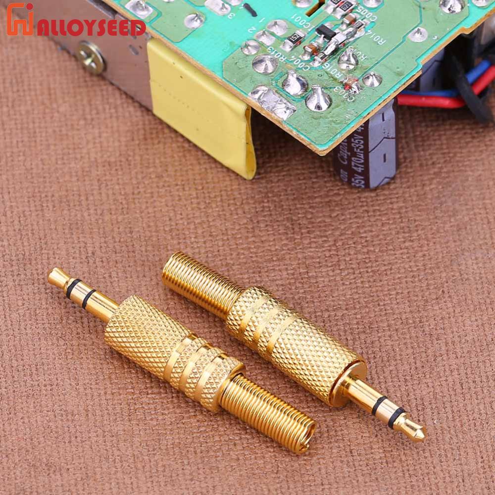 2pcs Stereo 3.5mm 1/8in Headphone Earphone DIY Audio Jack Plug ...