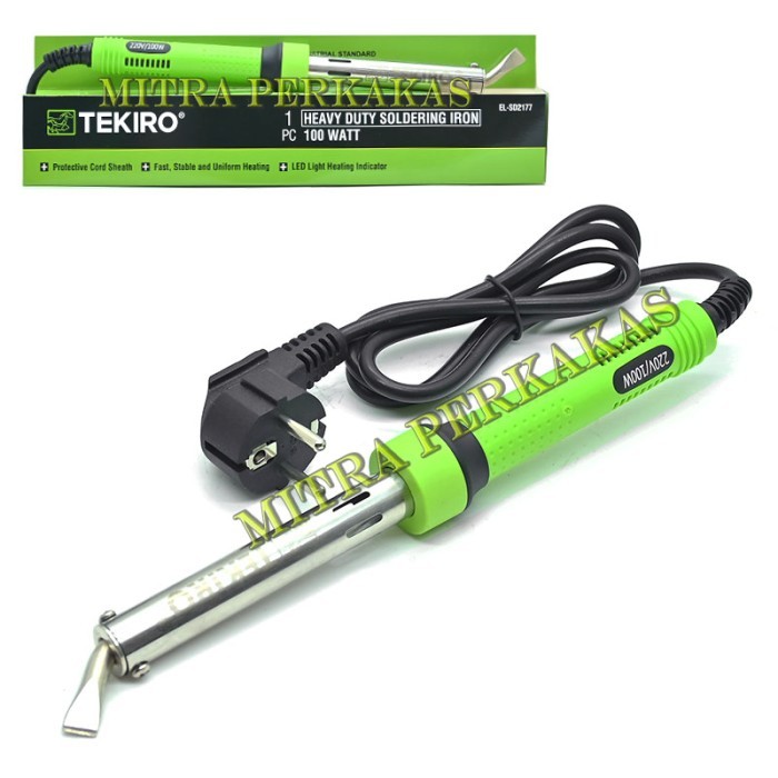 Solder Listrik 100 Watt Heavy Duty Electric Soldering Iron 220V Tekiro ...