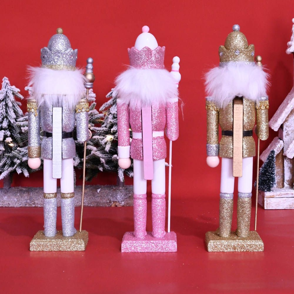 Nutcracker Soldier Ornament Wooden Nutcracker Walnut Soldier Puppets ...