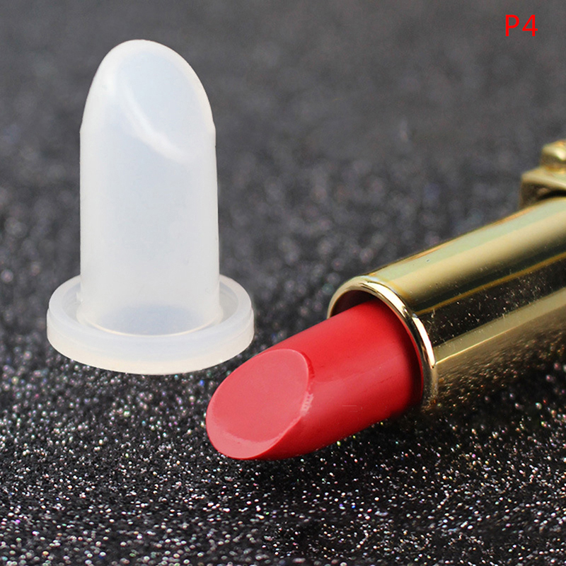 6 Types Lipstick Mold Silicone DIY Lip Balm Cosmetic Mould Holder Craft ...