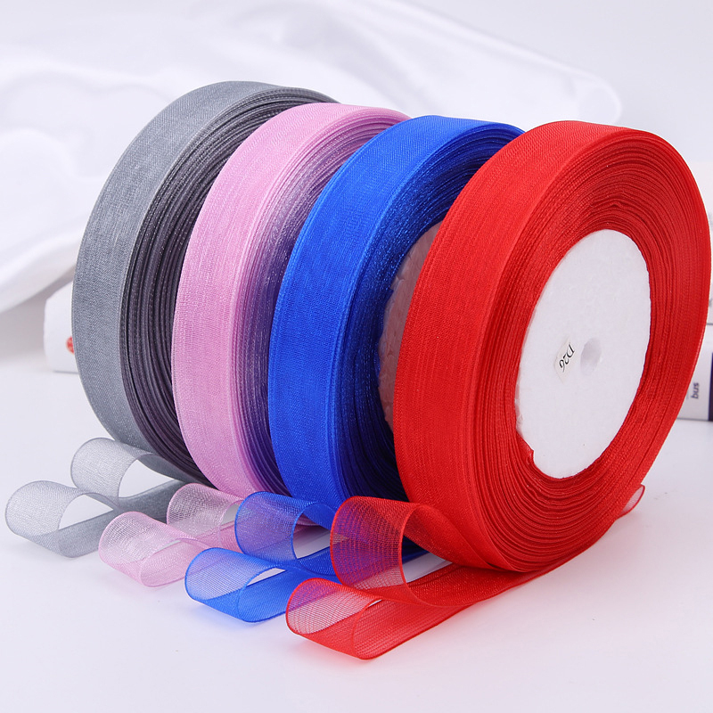 38Meter/Roll 1.5cm Sheer Chiffon Ribbon For Handmade Bow Craft Wedding ...