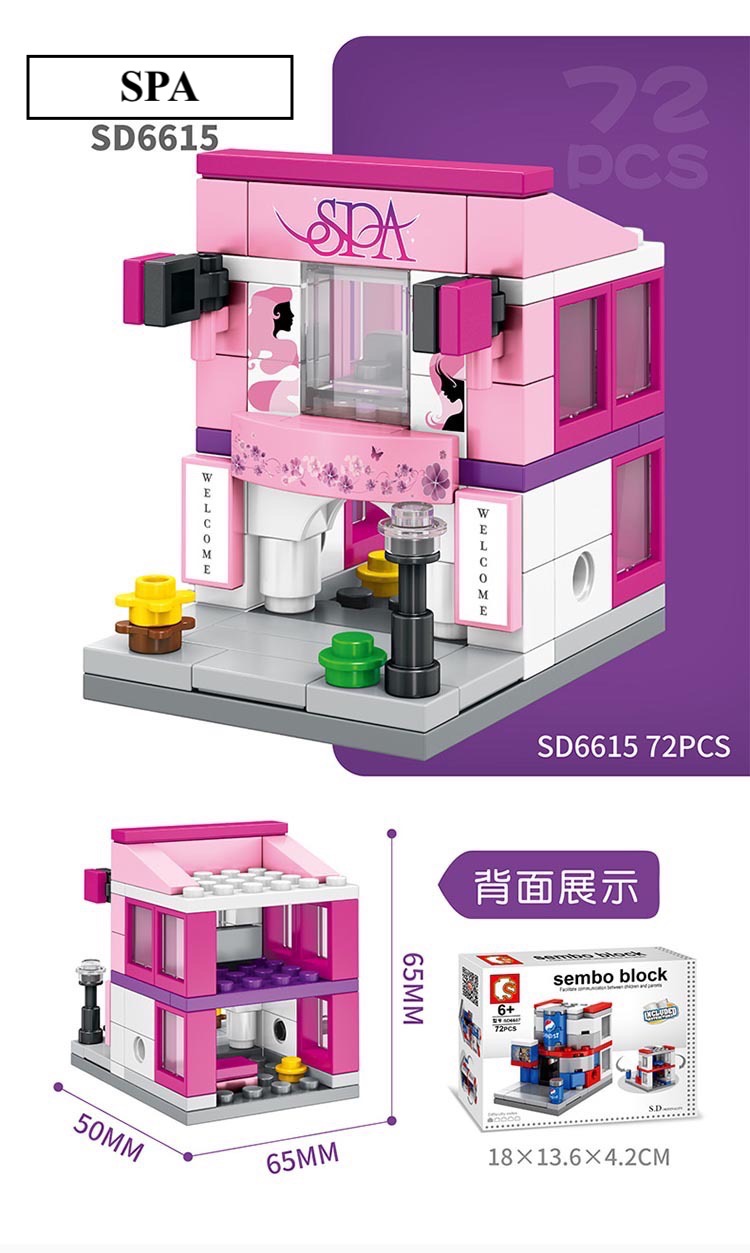 [SG Ready Stocks] Sembo Blocks SD6600 - SD6615 (16 DESIGN) Block Street ...