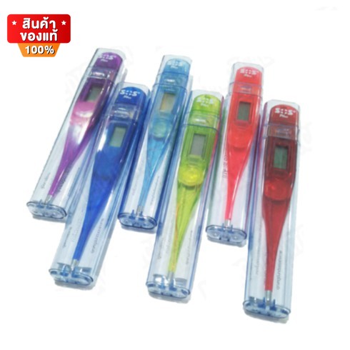 ปรอทวัดไข้ ดิจิตอล ปรอท วัดอุณหภูมิ ปลายแข็ง คละสี จำนวน 1 ชิ้น SOS ...