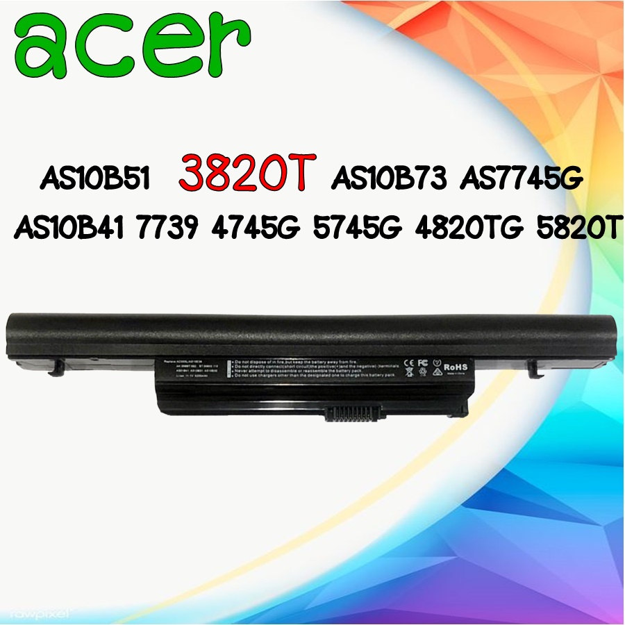 AS10B51 3820T Acer Battery Notebook Aspire AS10B73 AS7745G AS10B41 7739 ...