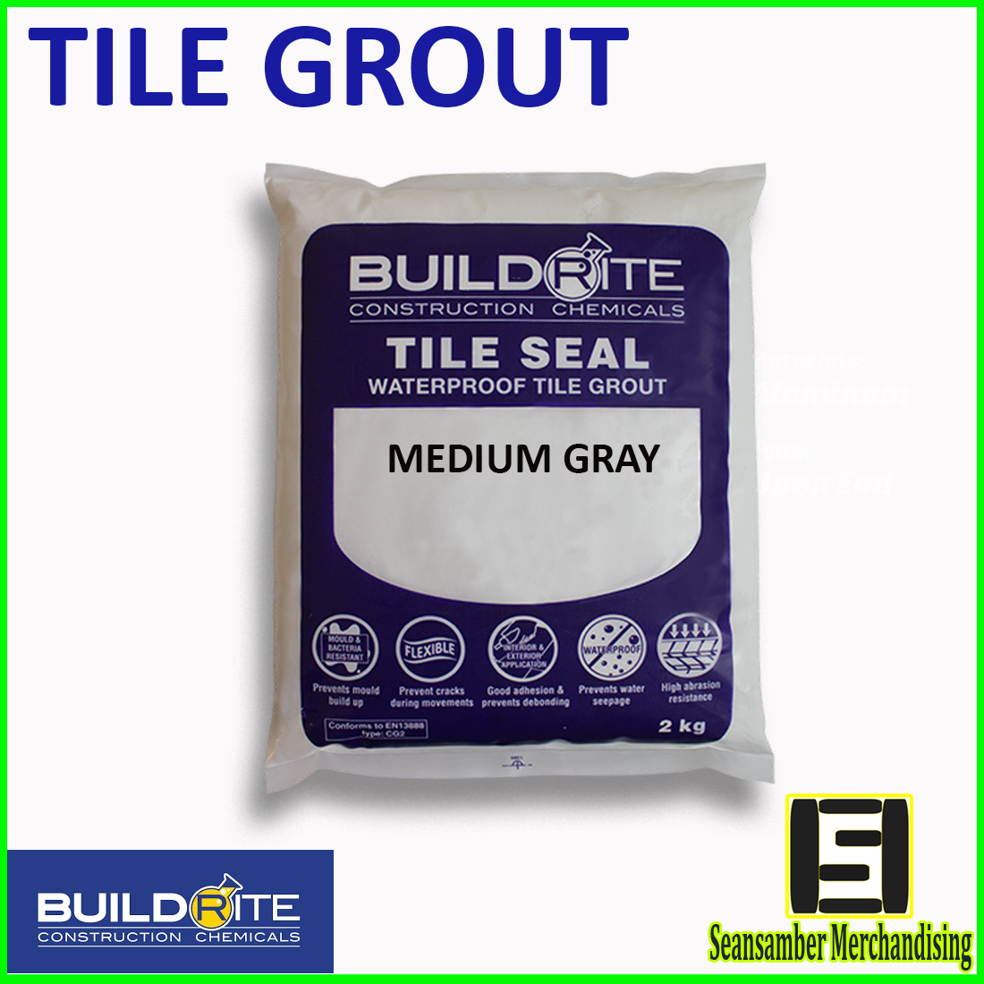 Tile Grout Buildrite Waterproof Tile Seal 2kg | Lazada PH