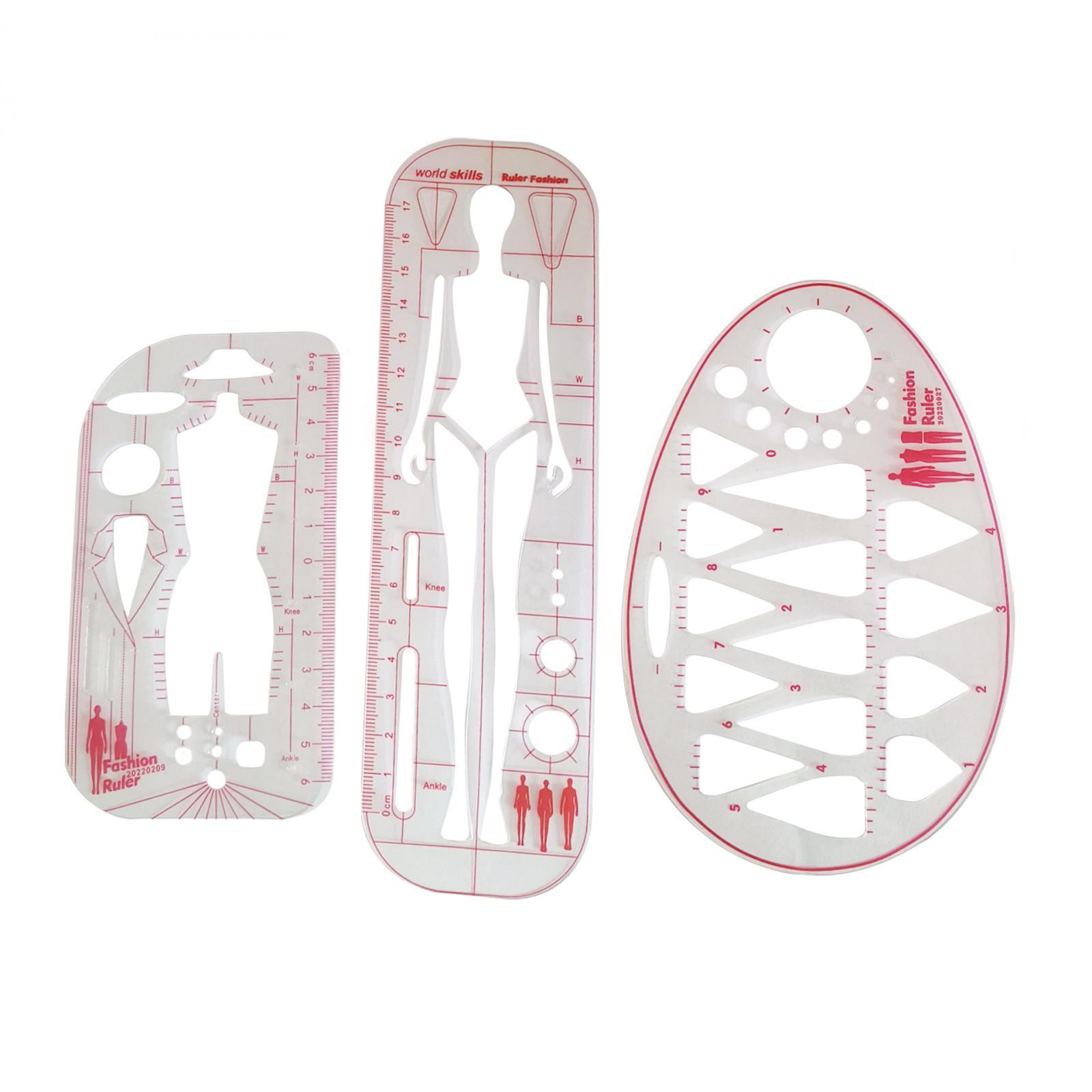 【EliteEssence123】Fashion Drawing Template Ruler Dresses Designers ...