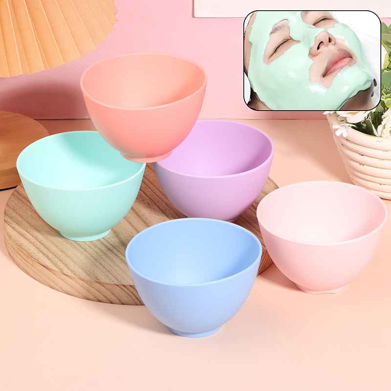 Colorful Silicone Face Mask Bowl Mask Stick Big Face Mask Powder Mixing ...