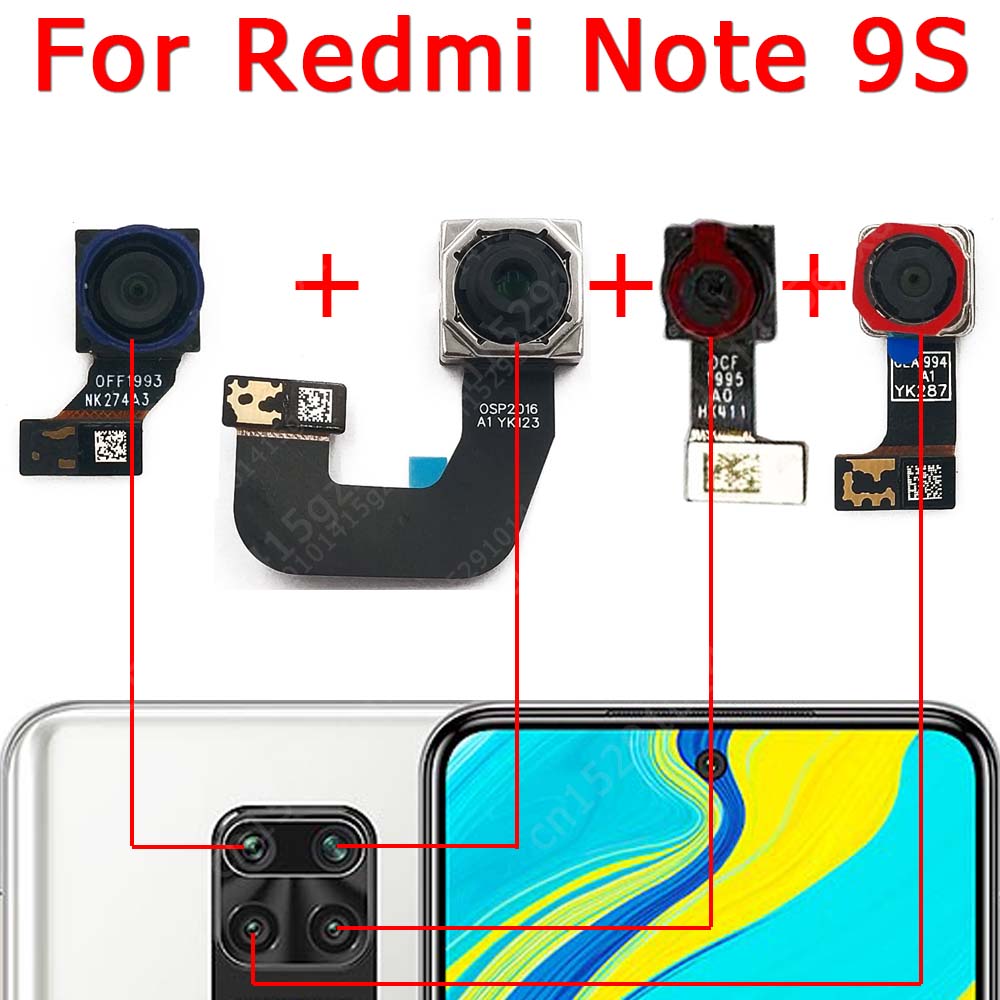 【tasselelf mall】Rear Camera Xiaomi Redmi Note 9 Pro 9S 9Pro Note9 Main ...