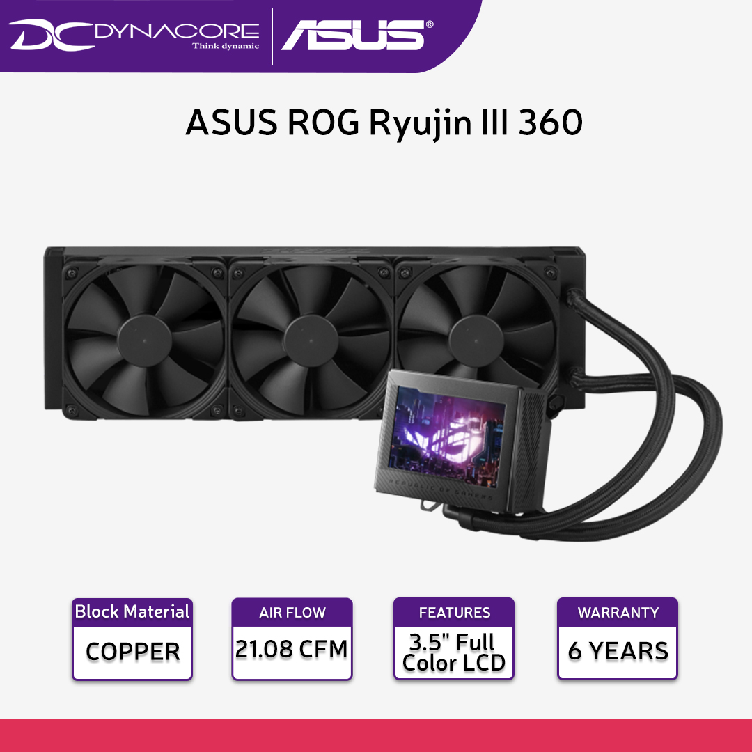 ASUS ROG Ryujin III 240 / 360 - 240mm / 360mm Performance AIO CPU ...