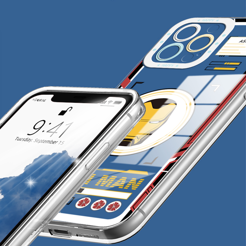 AMORVOR for Realme C75 Back Cover Cool Marvel Iron Man Crystal Phone ...