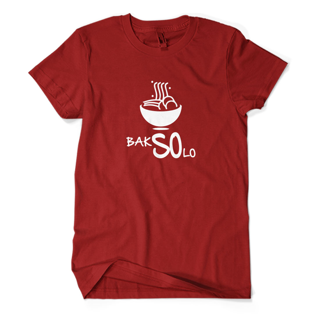 Baju Kaos Distro BAKSO SOLO Logo Usaha Kuliner Street Food Khas ...