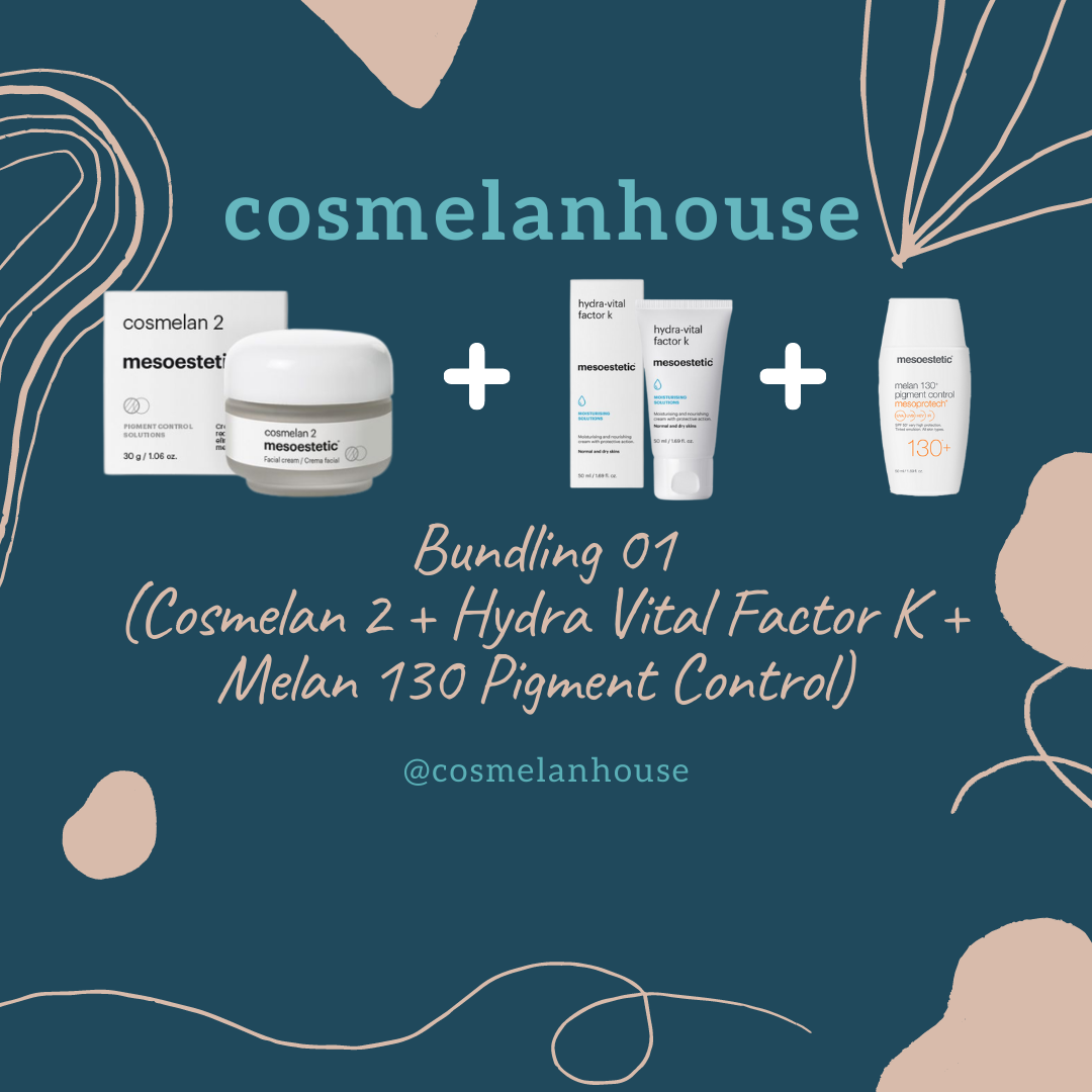 Paket Hemat 01 (Cosmelan 2 + Hydra Vital Factor K + Melan 130) | Lazada ...