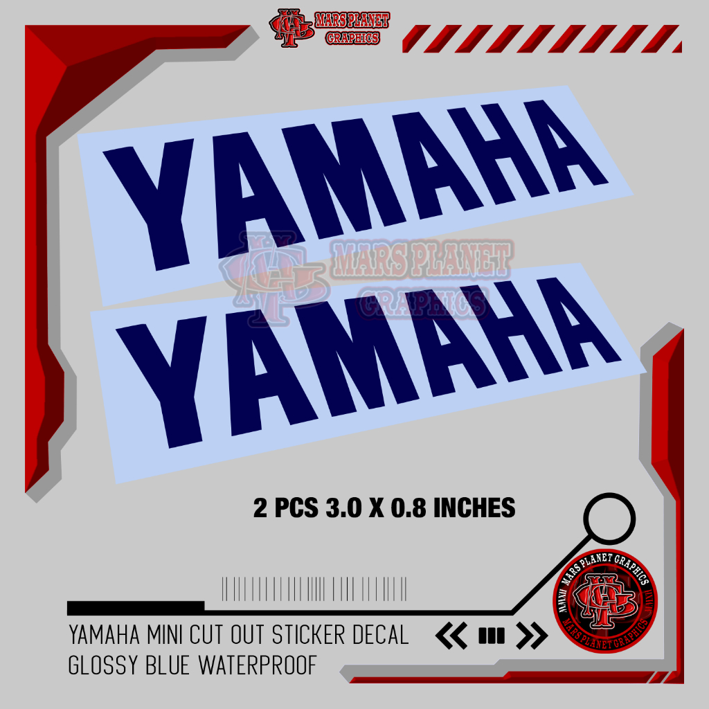 YAMAHA RACING STICKER DECAL MOTORCYCLE EMBLEM | Lazada PH