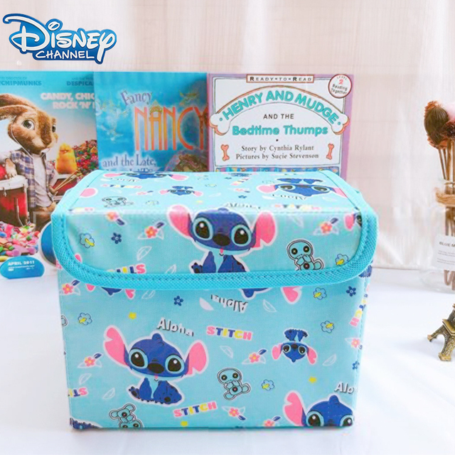 Disney Stitch Storage Box Oxford Cloth Cartoon Cute Mickey Mouse ...