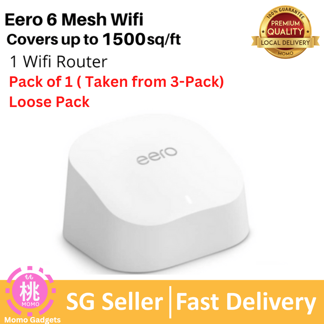 Amazon eero 6 dual-band mesh Wi-Fi 6 router, with built-in Zigbee smart ...