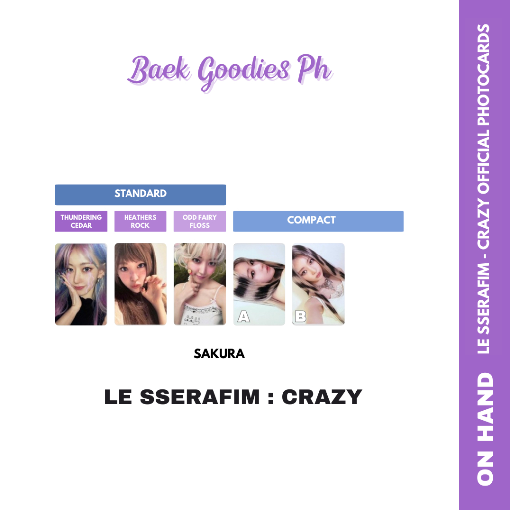 Lesserafim 'Crazy' Official Photocards | Lazada PH