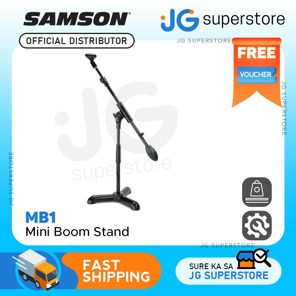 Samson MB1 Heavy Duty Mini Boom Stand with Adjustable Height for Kick ...