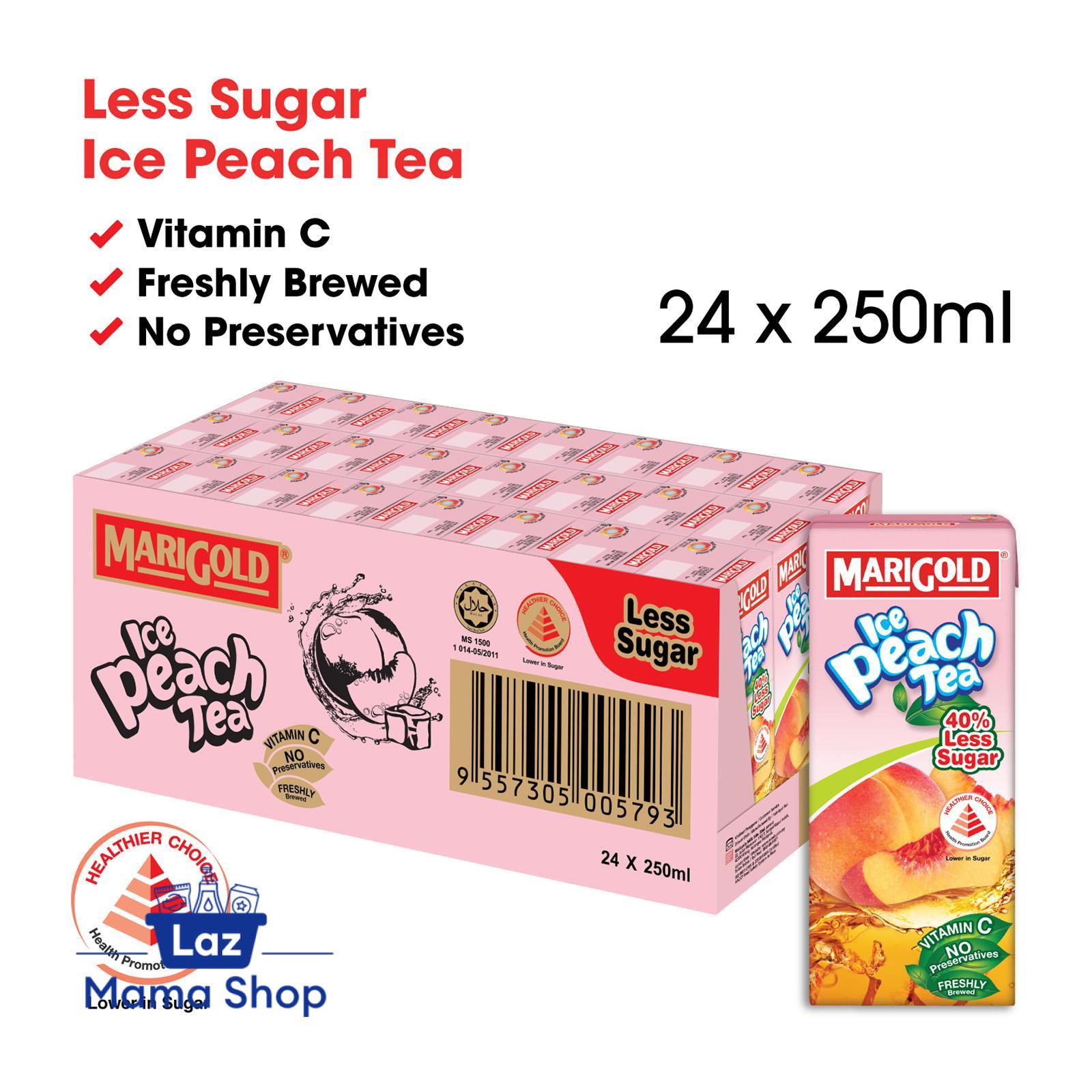 Marigold Ice Peach Tea (Less Sweet) Packet Drink - Case (Laz Mama Shop ...