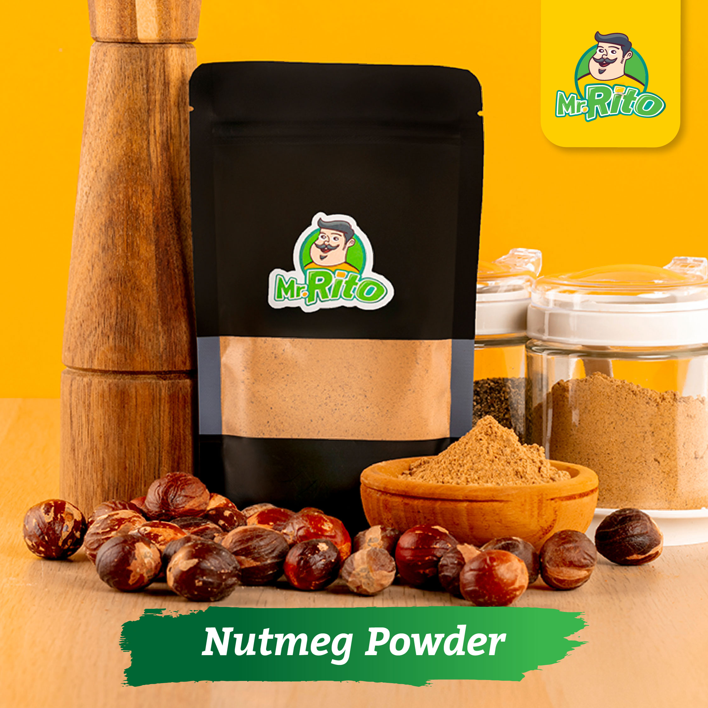 Mr. Rito Serbuk Buah Pala [Nutmeg Powder] 100g | Lazada