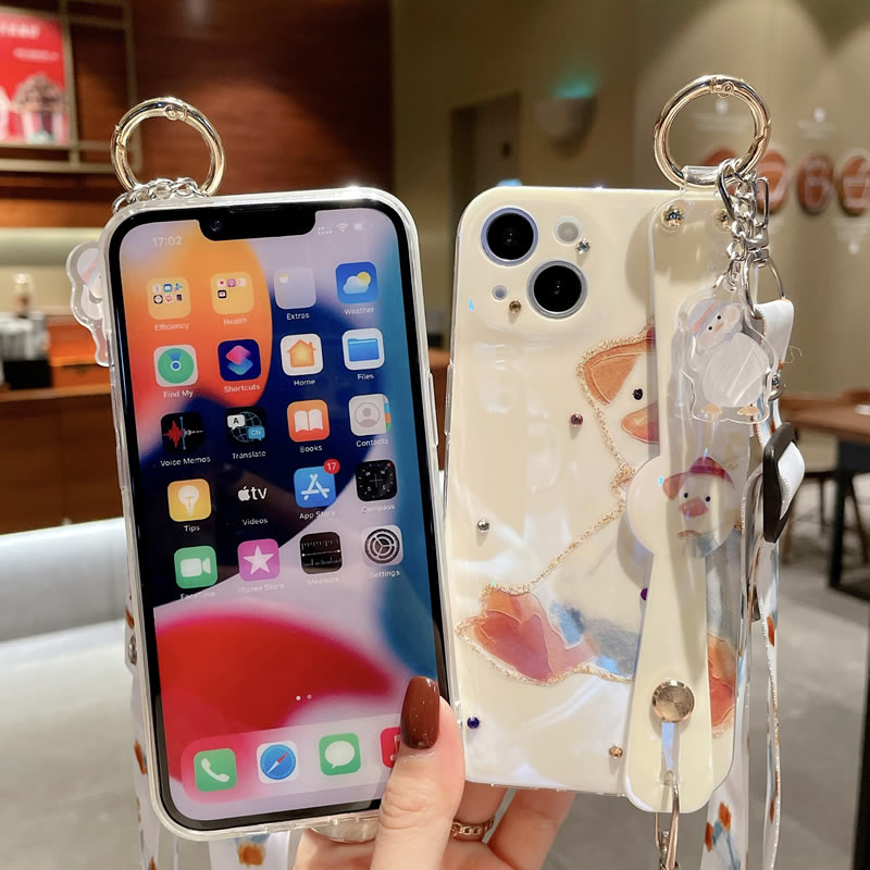 เคสแข็งคุณภาพสูงสำหรับ iPhone,เคสลายการ์ตูนน่ารักสำหรับ iPhone 13 12 ...