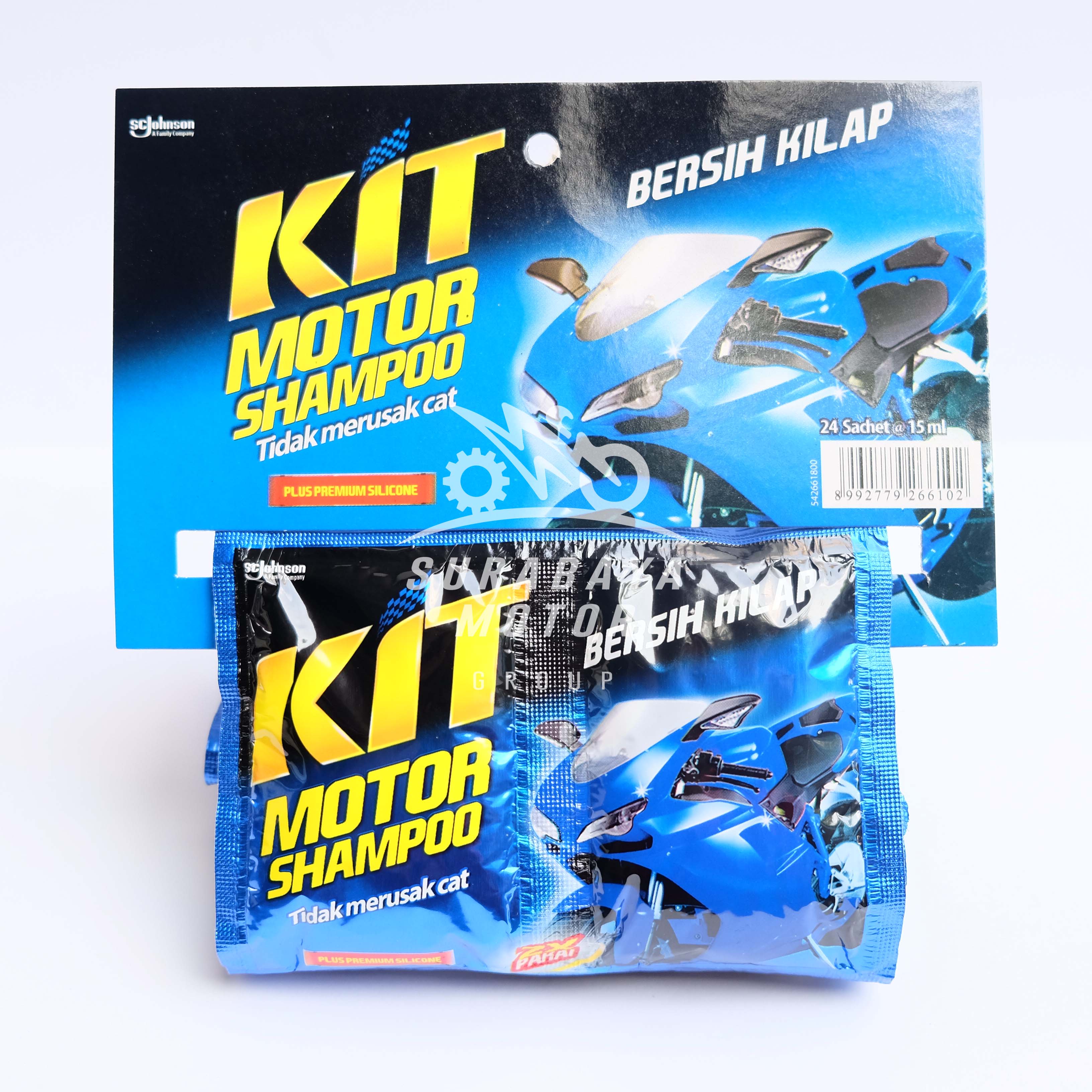KIT Motor SHAMPOO BIRU Sachet Sabun Cuci Motor Pencuci Pembersih Sepeda ...