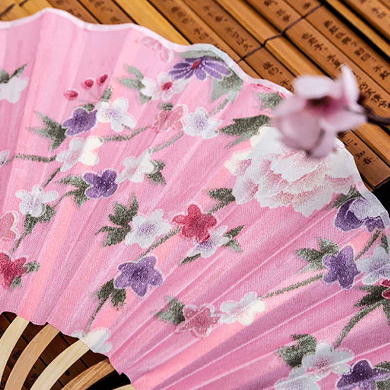 Hand Fold Fan Retro Adornment Woman Man Dance Props Wedding Living Room ...