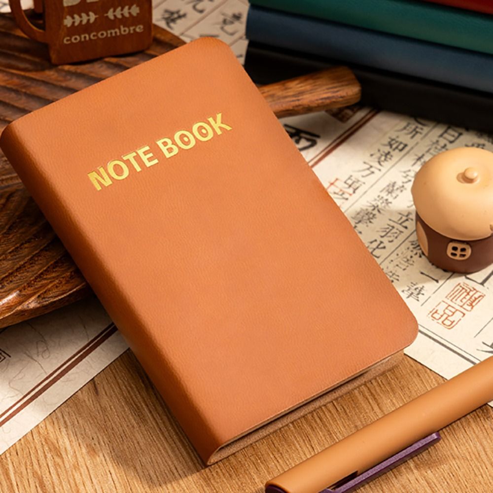 Portable Mini Pocket Notebook Horizontal Line Inner Pages Portable Notepad Memo Pad Students ...