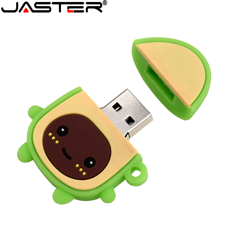 JASTER USB 2.0 Flash Drives 128GB Cute Avocado green USB flash drive ...