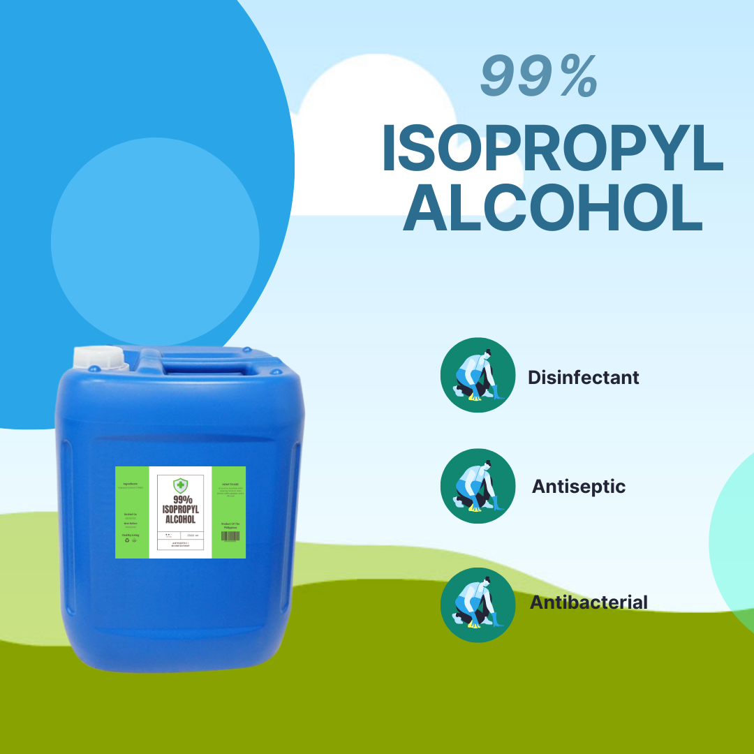 99% ISOPROPYL ALCOHOL DISINFECTANT ANTISEPTIC 20 LITERS PER CARBOY ...