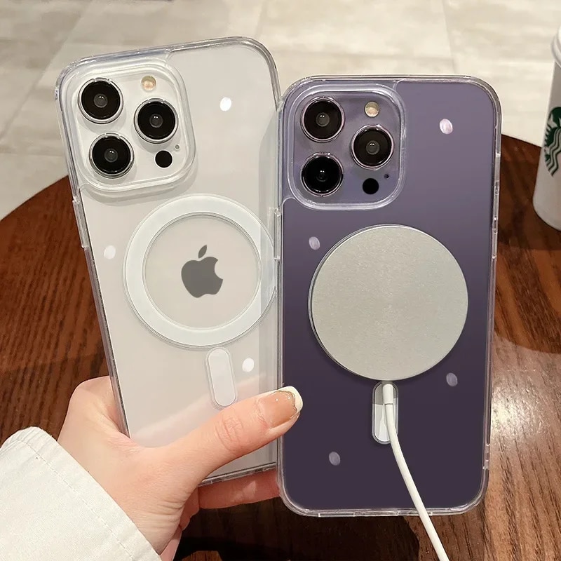 Original Clear Magsafe Magnetic Wireless Charging Animation Case For ...