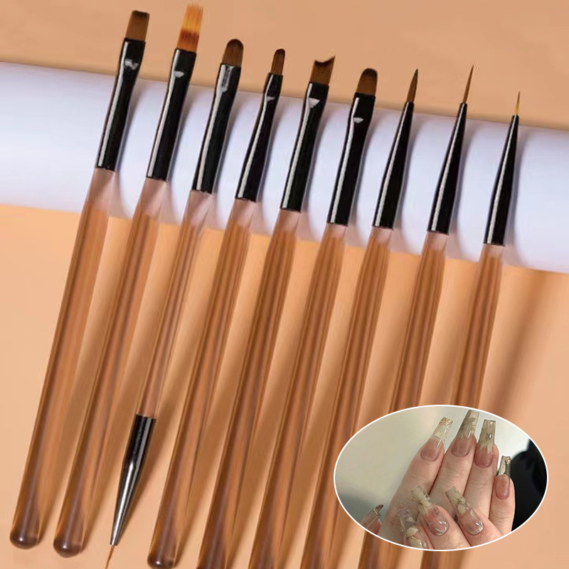 1PCS DIY Brush Nail Art Brush Ombre Design Acrylic Nail UV Gel Painting ...