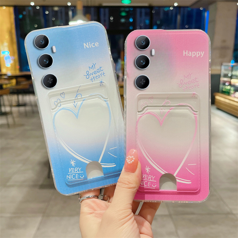 Phone Cases For Realme C65 4G Back Case Transparent Soft with Wallet ...