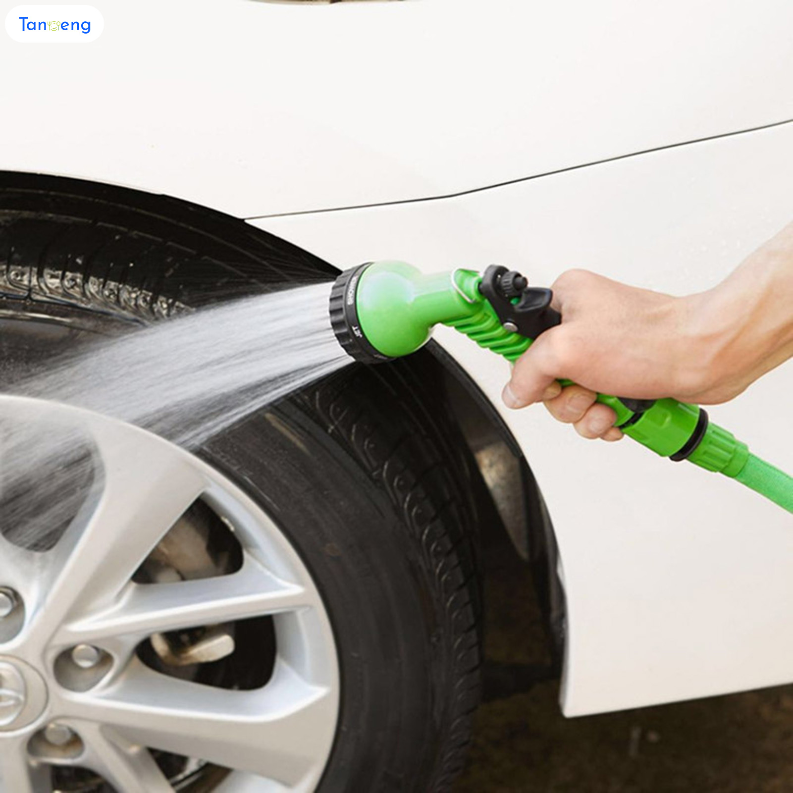 Tanmeng Expandable Flexible Plastic Hose Water Pipe High-Pressure Gardening Long Pole Water ...