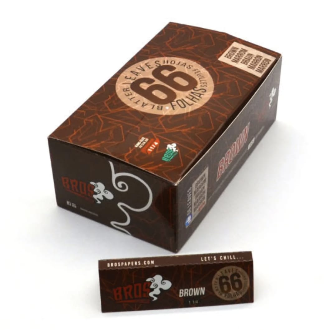 5 Piece BR0S Rolling Paper 66 King Size Paper ( King Size 5 Packet ...