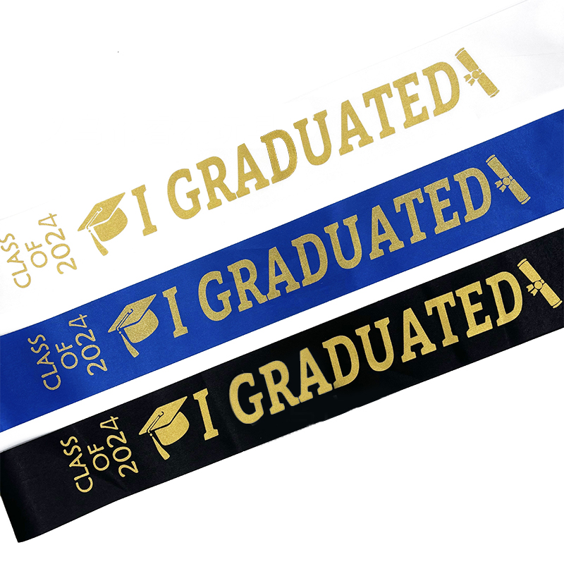 Sash Graduation Party Accessories Etiquette Belts Decor Supplies ...