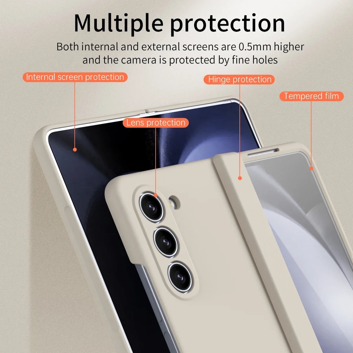 Fashions High Quality For Original Hinge Case For Samsung Galaxy Z Fold ...