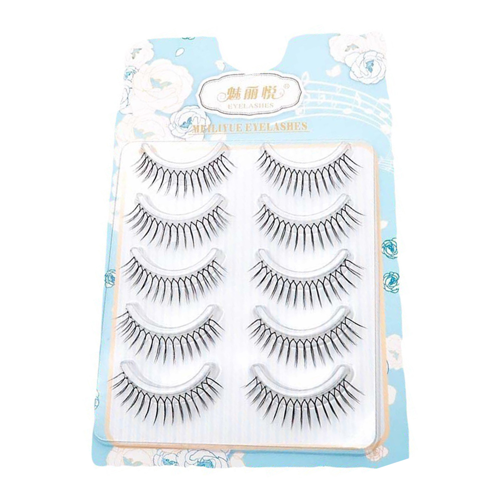 HOT Korean False Eyelashes Natural Wispy Soft V Shaped Lash Extension ...