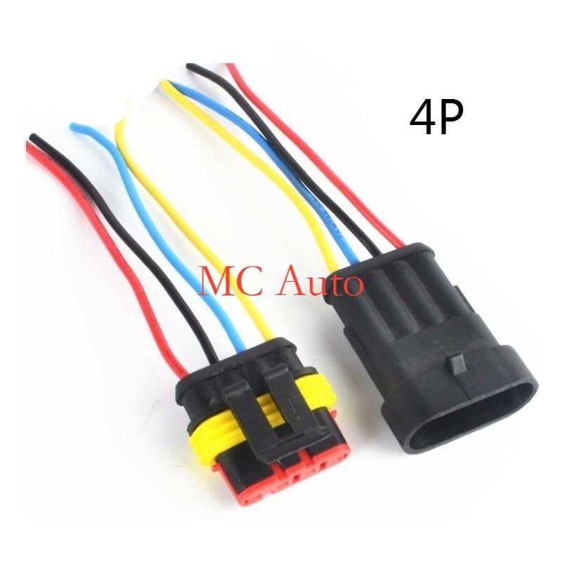 👍🏻100% COOPER👍🏻 Car & Motor Wire Socket Connector Plug Kit Waterproof ...