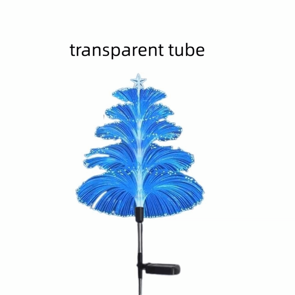 Atmospheric Christmas Tree Solar Fiber Jellyfish Lamp Floodlight ...