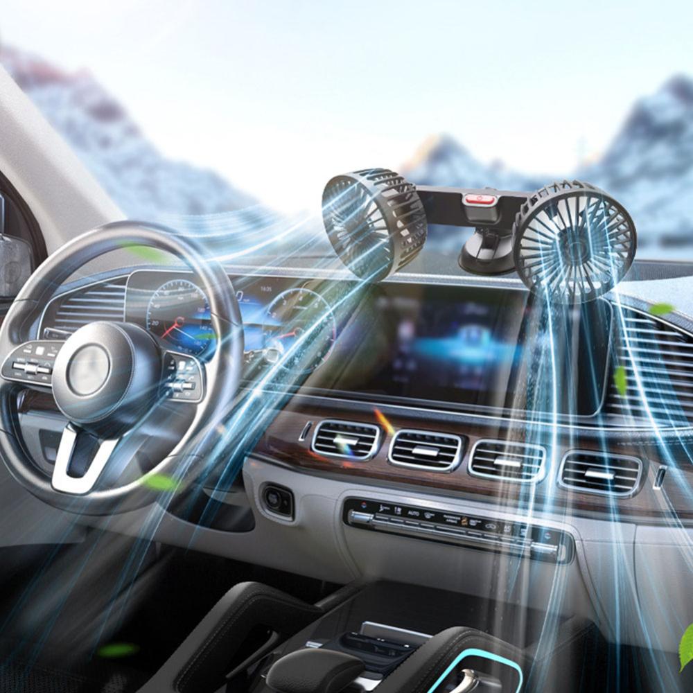 Big DiscountUSB 5V Auto Cooler Fan Adjustable Auto Ventilation Fan Car ...