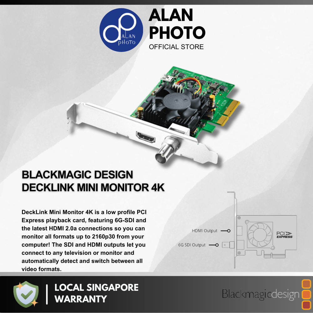 Blackmagic Design DeckLink Mini Monitor 4K [BDLKMINIMON4K] | Blackmagic ...
