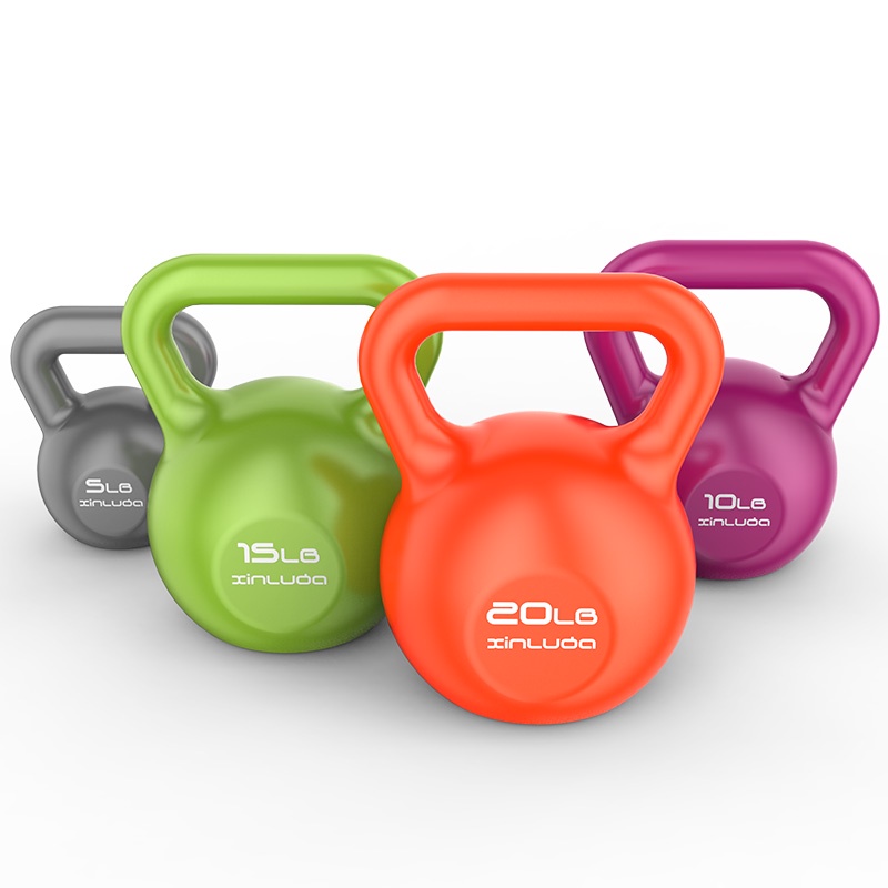 Kettlebell Candy Colored dumbbell 5-30 lbs PVC Home/Gym Workout ...