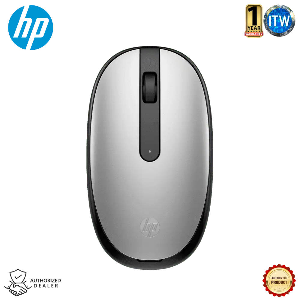 HP 240 Pike Silver Bluetooth Mouse - Bluetooth 5.1 Wireless ...