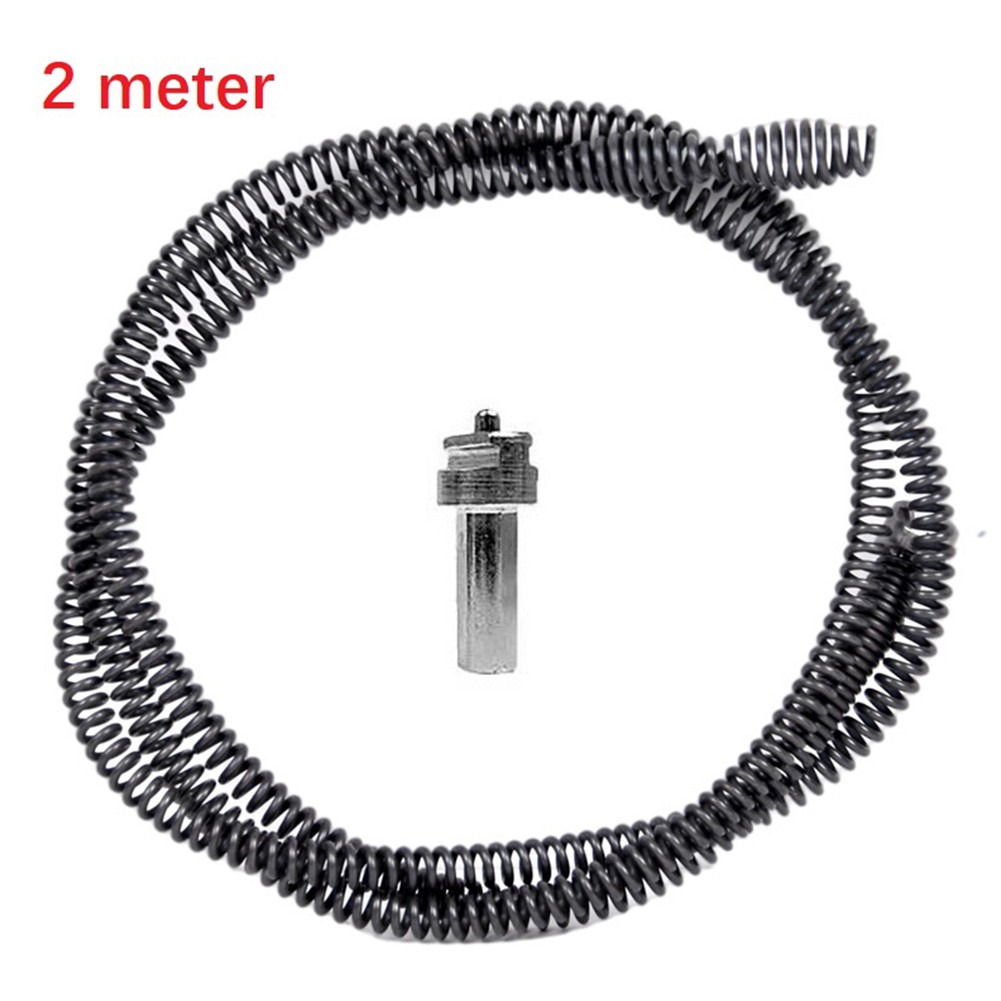 1M/2M/3M Sewer Dredging Spring Bold Electric Drill Drain Cleaner ...